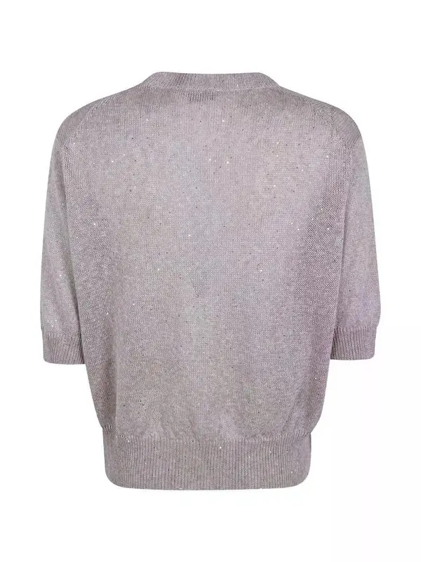Brunello Cucinelli Sequin-embellished Sweater - Grey
