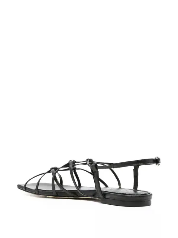 AeydĒ Anisa Strappy Leather Sandals - Black