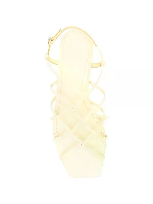 AeydĒ Anisa Knot-detail Leather Sandals - Neutrals