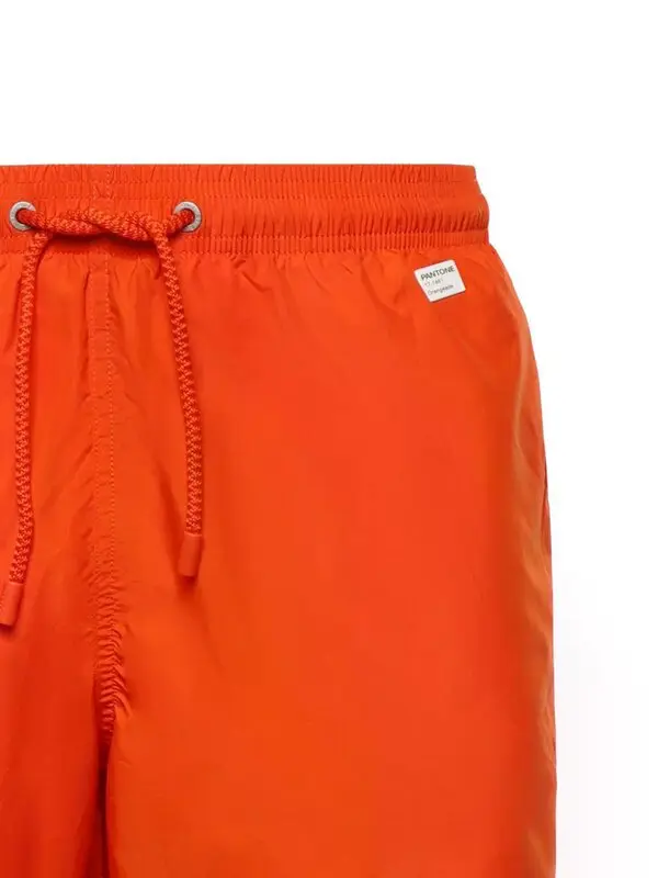 MC2 SAINT BARTH Logo-patch Swim Shorts - Orange