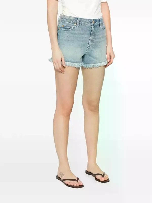 Michael Kors Frayed-hem Denim Shorts