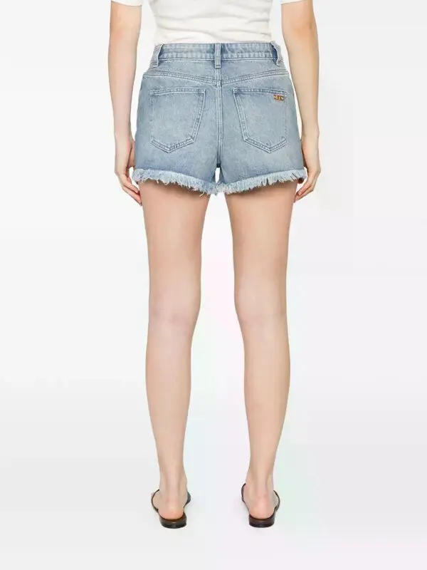 Michael Kors Frayed-hem Denim Shorts
