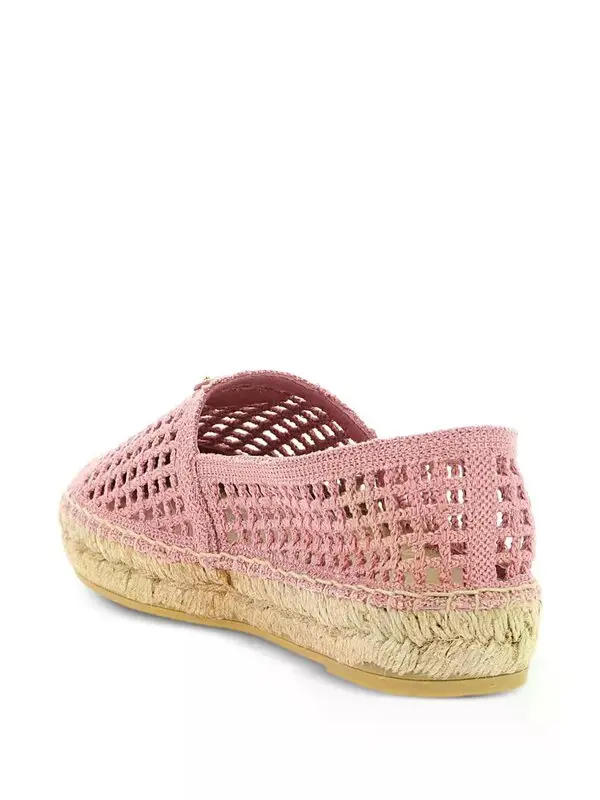 Prada Crochet-knit Espadrilles - Pink