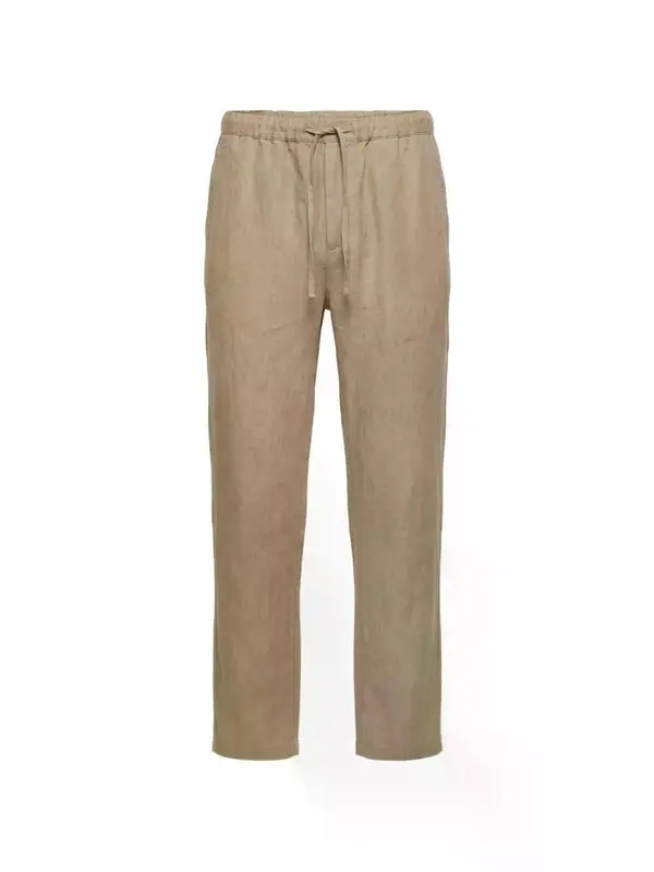 120% Lino Drawstring Linen Trousers