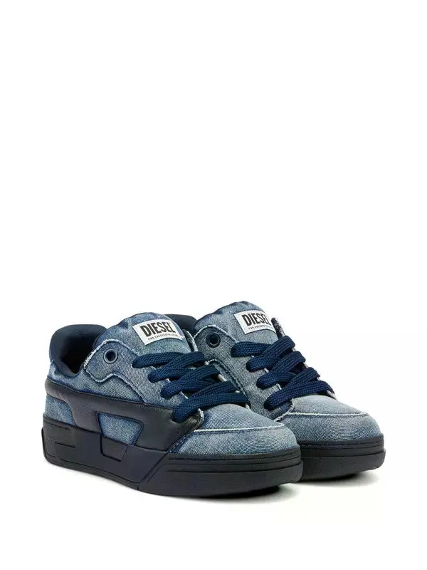 DIESEL® S-ollie Frayed Denim Sneakers - Blue