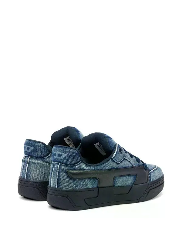 DIESEL® S-ollie Frayed Denim Sneakers - Blue