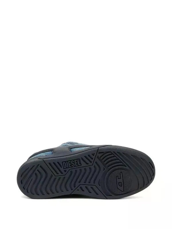 DIESEL® S-ollie Frayed Denim Sneakers - Blue