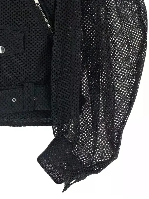 Comme Des Garçons Balloon-sleeve Mesh Jacket