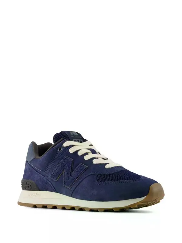 NEW BALANCE 574 Logo Detail Lace Up Sneakers - Blue