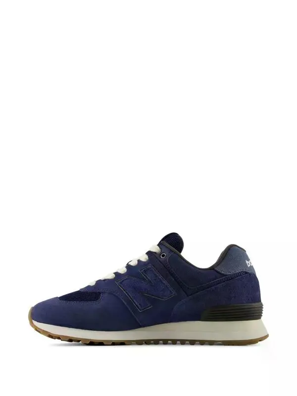 NEW BALANCE 574 Logo Detail Lace Up Sneakers - Blue