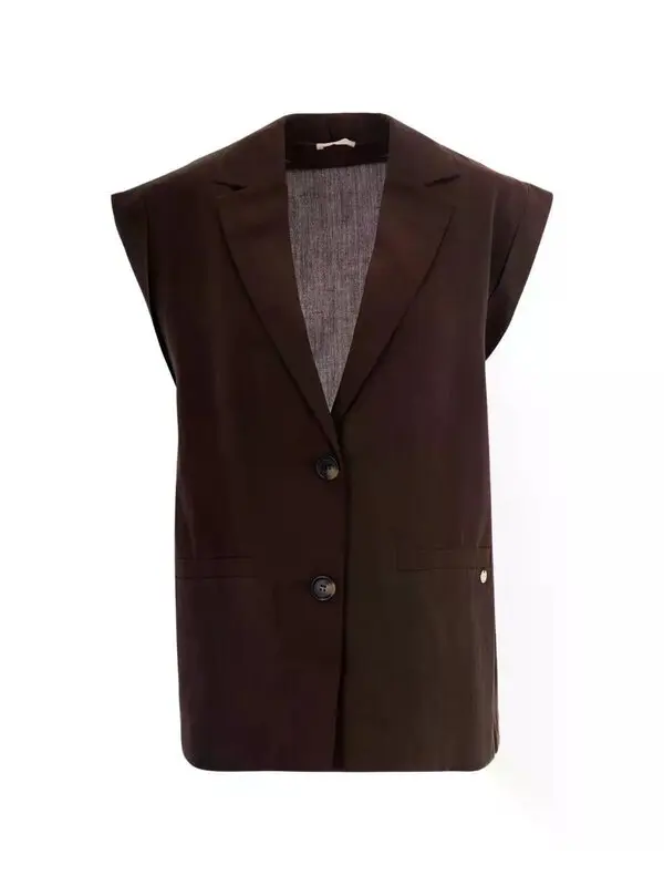 Liu Jo Sleeveless Notched Lapel Jacket