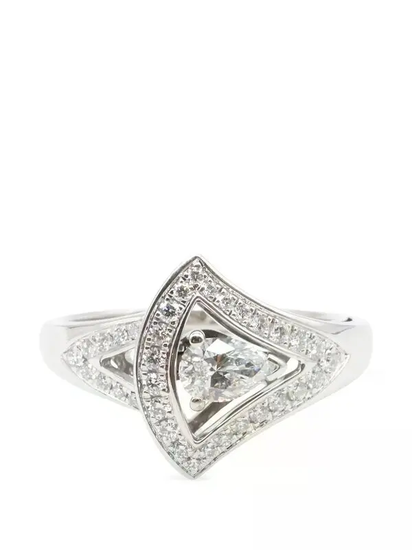 BVLGARI 2010s Divas' Dream Diamond Ring - Silver