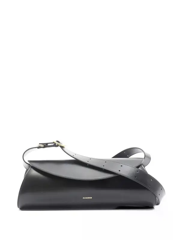 JIL SANDER 2020s Cannolo Shoulder Bag - Black