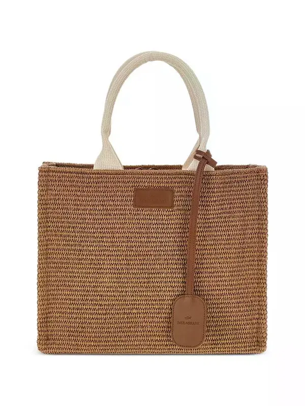 Paul & Shark Woven Raffia Tote Bag