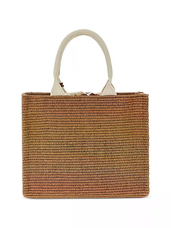 Paul & Shark Woven Raffia Tote Bag