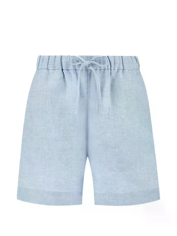 Paul & Shark Drawstring Linen Shorts - Blue