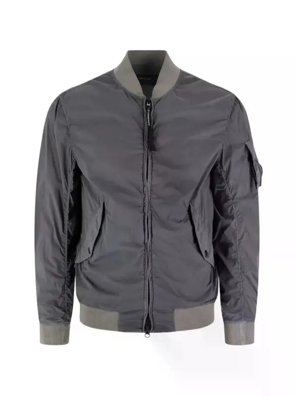 C.P. COMPANY Logo-detail Bomber Jacket - Grey
