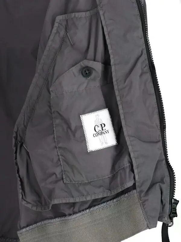 C.P. COMPANY Logo-detail Bomber Jacket - Grey