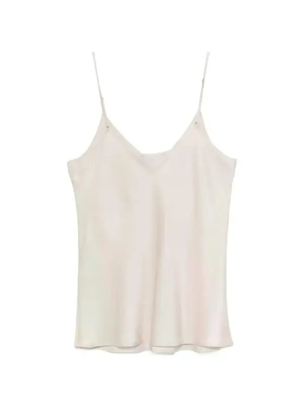 Lorena Antoniazzi Satin Finish V-neck Top