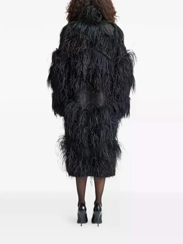 16Arlington Azra Feather-trim Coat