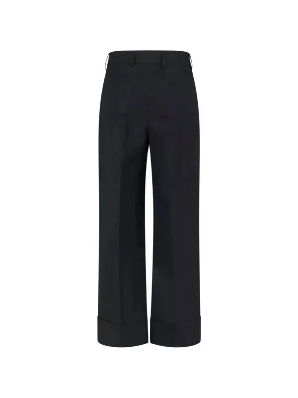 Incotex Pressed-crease Turn-up Trousers