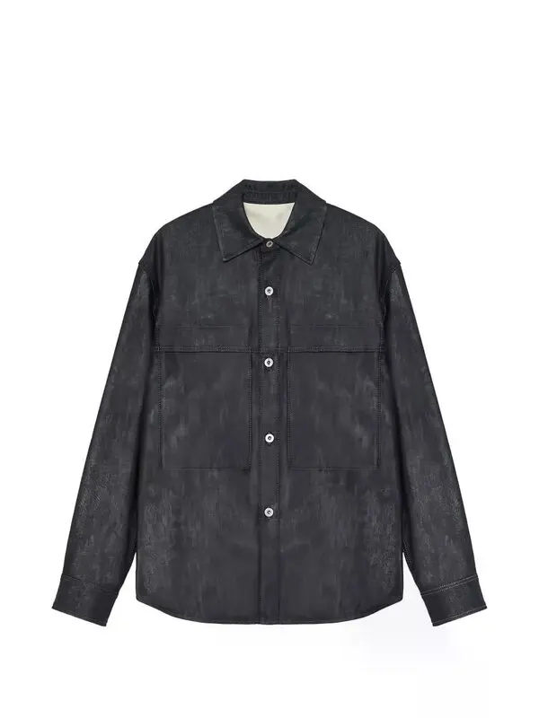 JIL SANDER Contrast-stitch Denim Shirt