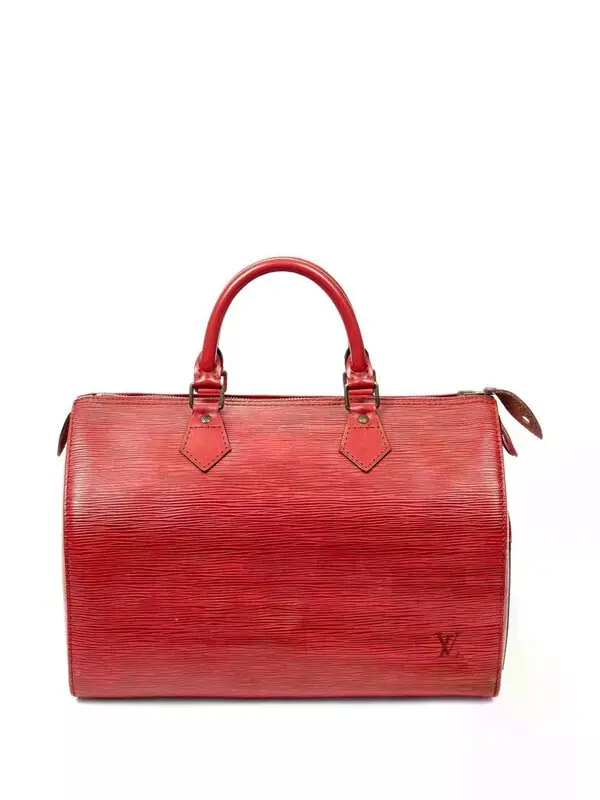 LOUIS VUITTON Speedy Tote Bag - Red