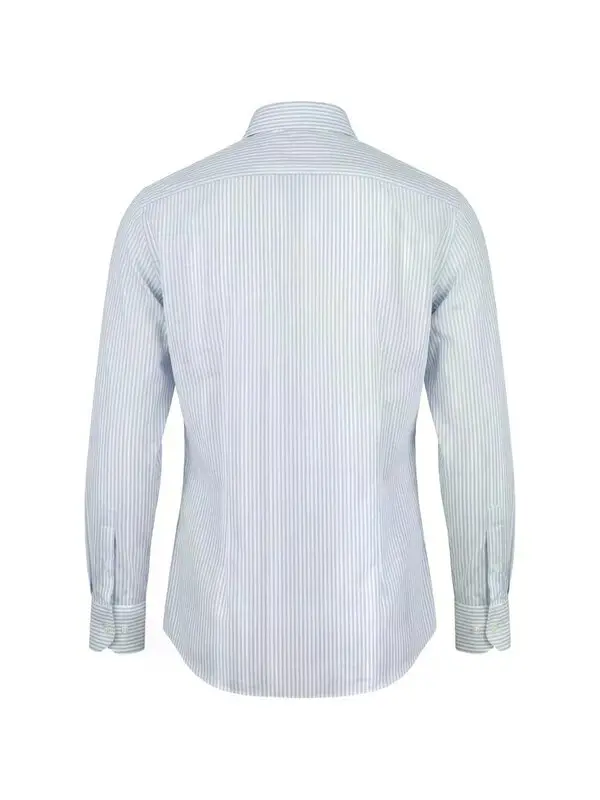 XACUS Vertical-stripe Shirt - Blue