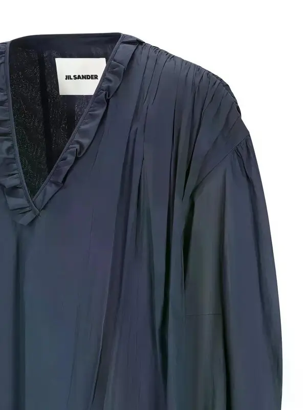 JIL SANDER Ruffled Pleated Blouse