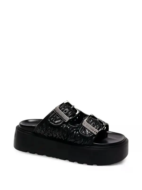Casadei Suncity Woven Buckle-strap Sandals