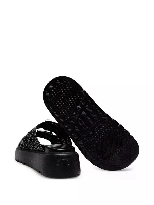 Casadei Suncity Woven Buckle-strap Sandals