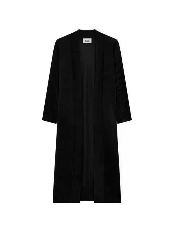 Alpha Studio Ribbed-knit Longline Cardigan