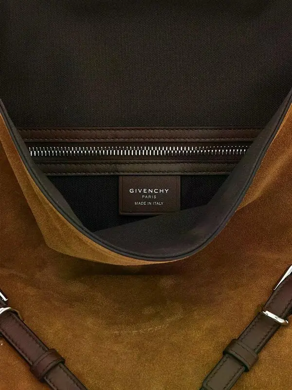 Givenchy Voyou Suede Shoulder Bag - Brown
