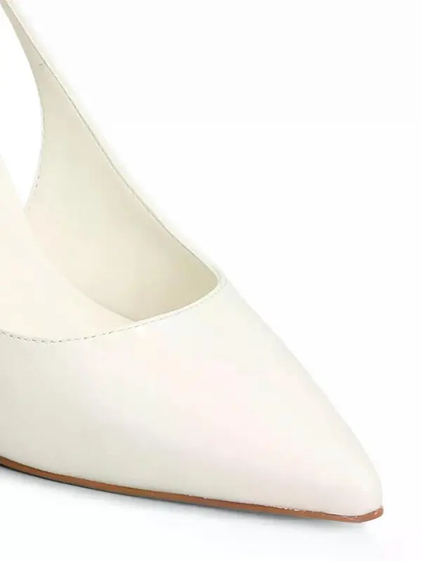 ANDREA CARRANO Pointed-toe Slingback Pumps - Neutrals