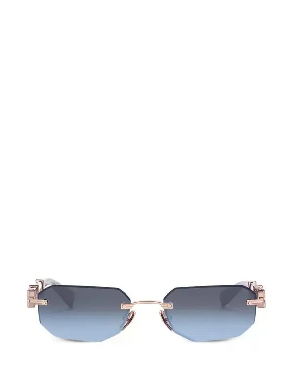 Balmain Arcade Geometric-frame Sunglasses - Pink