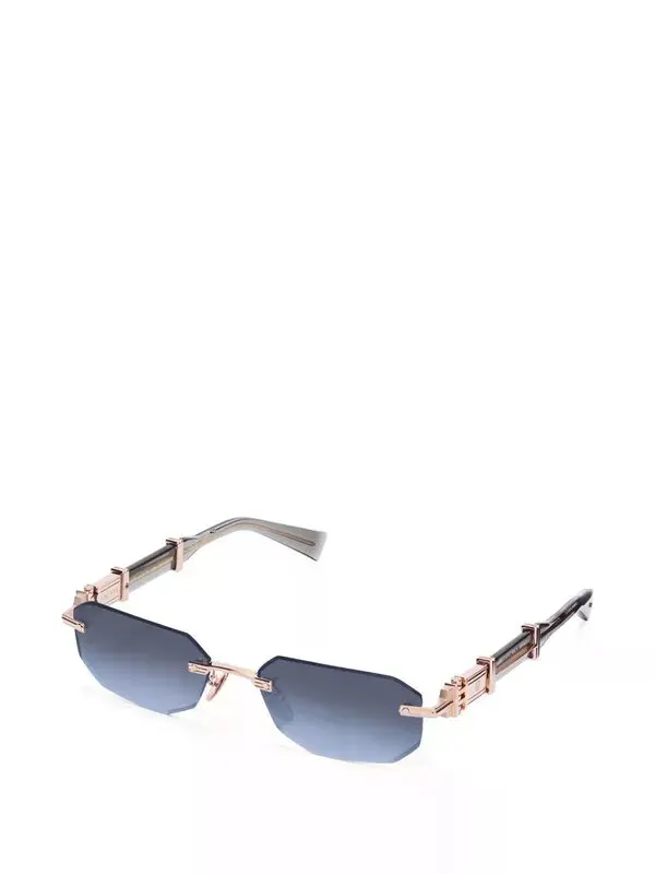 Balmain Arcade Geometric-frame Sunglasses - Pink