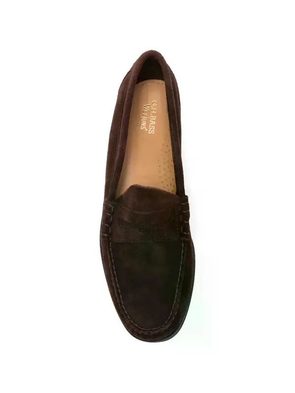 G.H.BASS Larson Suede Loafers - Brown