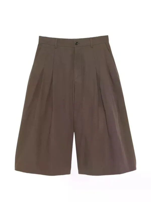 AMOMENTO Pleated Tailored Shorts