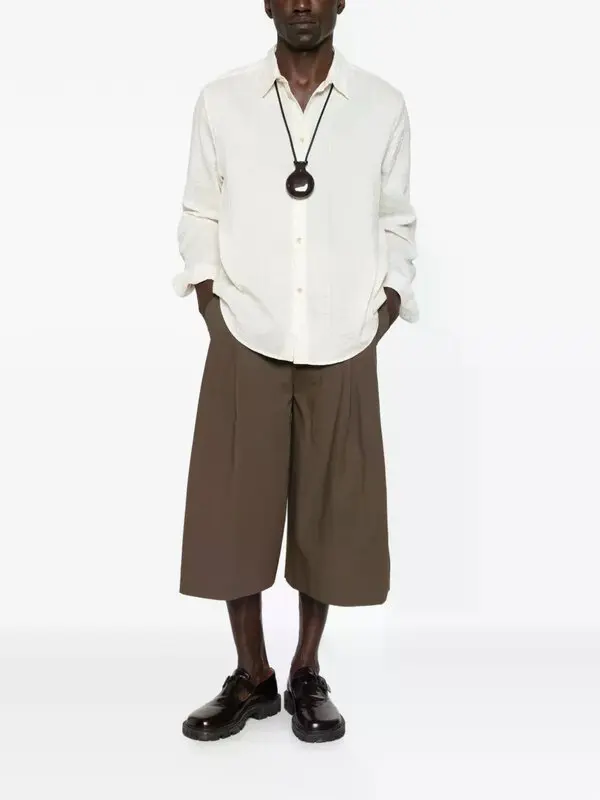 AMOMENTO Pleated Tailored Shorts