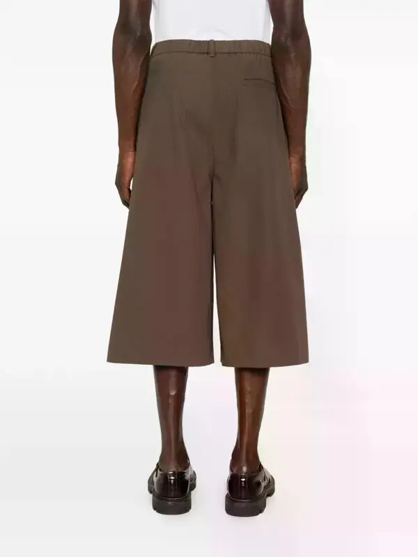 AMOMENTO Pleated Tailored Shorts