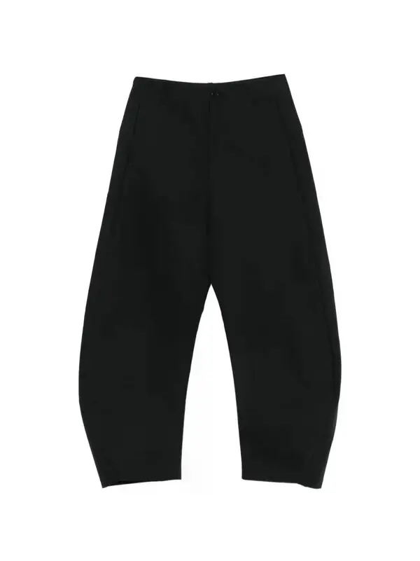 AMOMENTO Curved-seam Trousers - Black