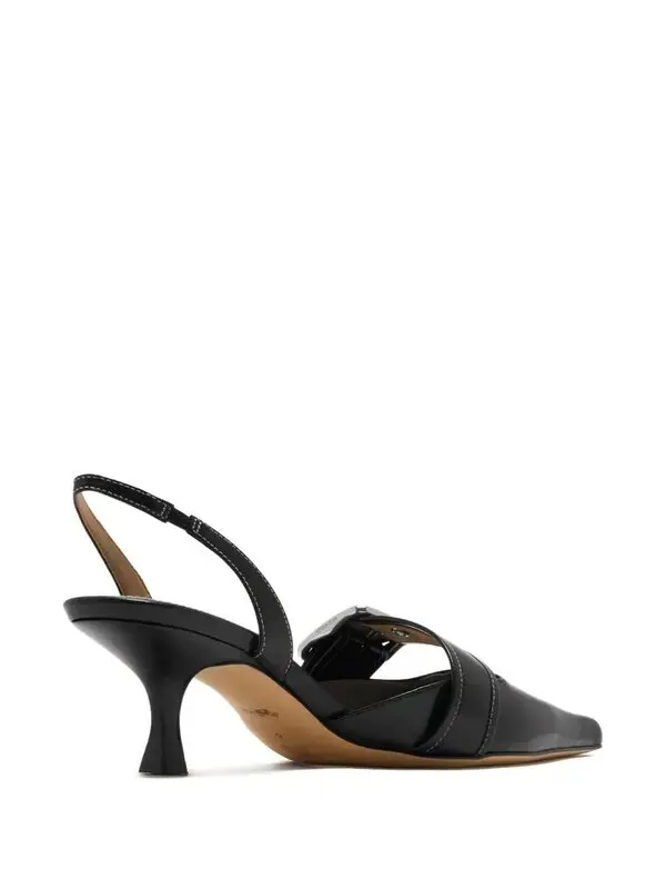 COACH Margot Buckle-strap Pumps - Black