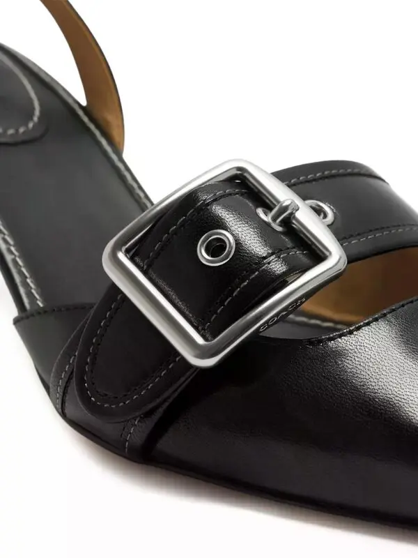 COACH Margot Buckle-strap Pumps - Black