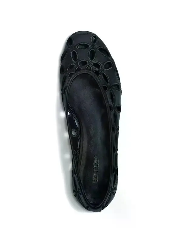 Bernardo Brie Cut-out Ballet Flats - Black