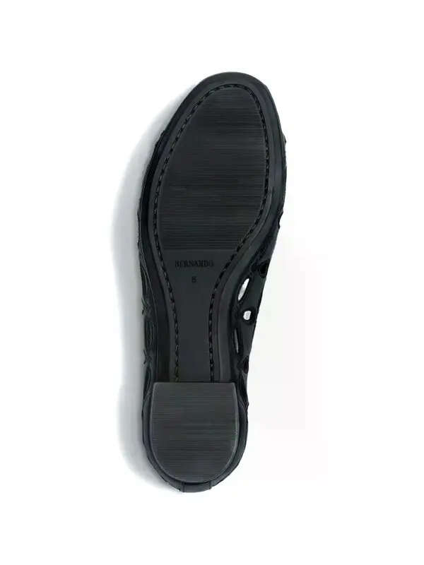 Bernardo Brie Cut-out Ballet Flats - Black