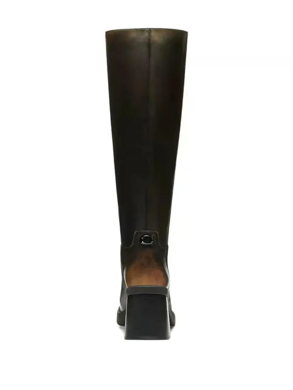 COACH 70mm Square-toe Block-heel Boots