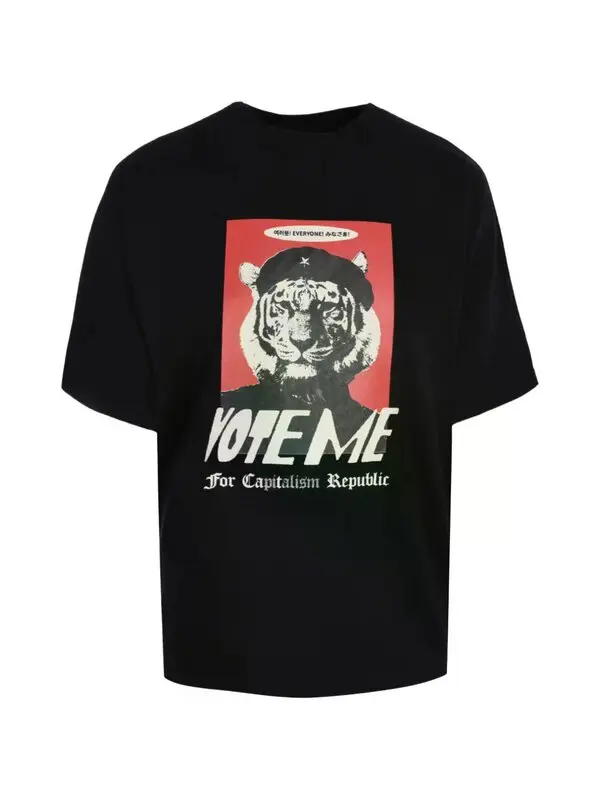 TEE LIBRARY Vote Graphic-print Cotton T-shirt