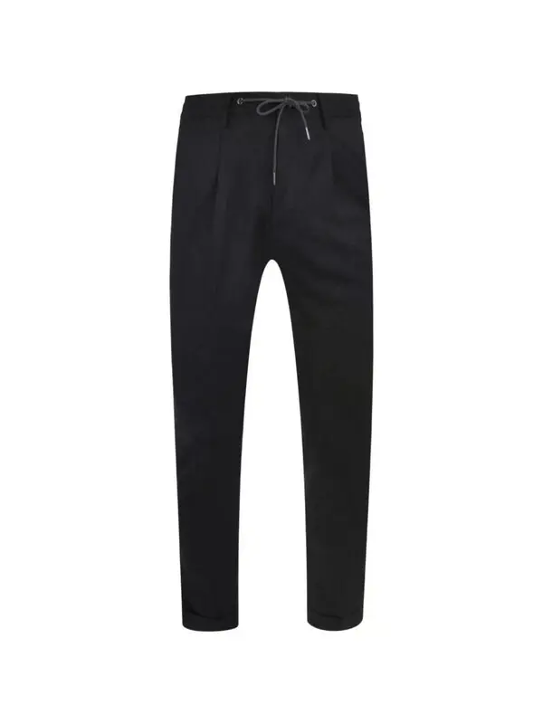Luciano Barbera Drawstring Pleated Trousers - Grey
