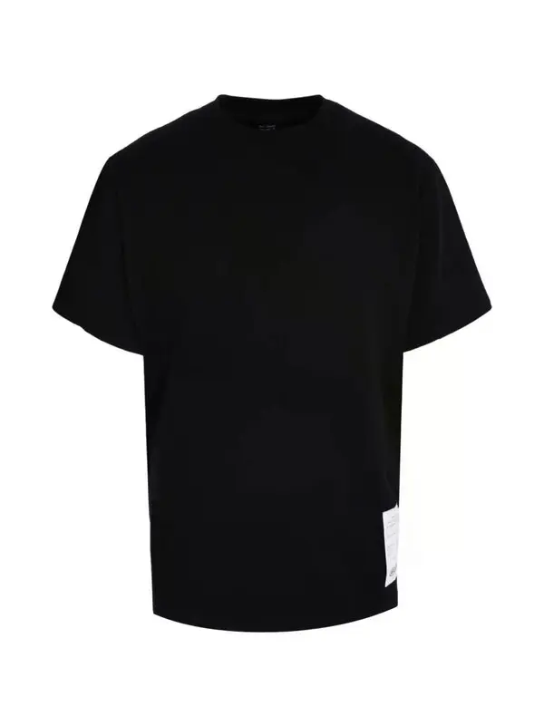 TEE LIBRARY Rip-off Logo-patch T-shirt