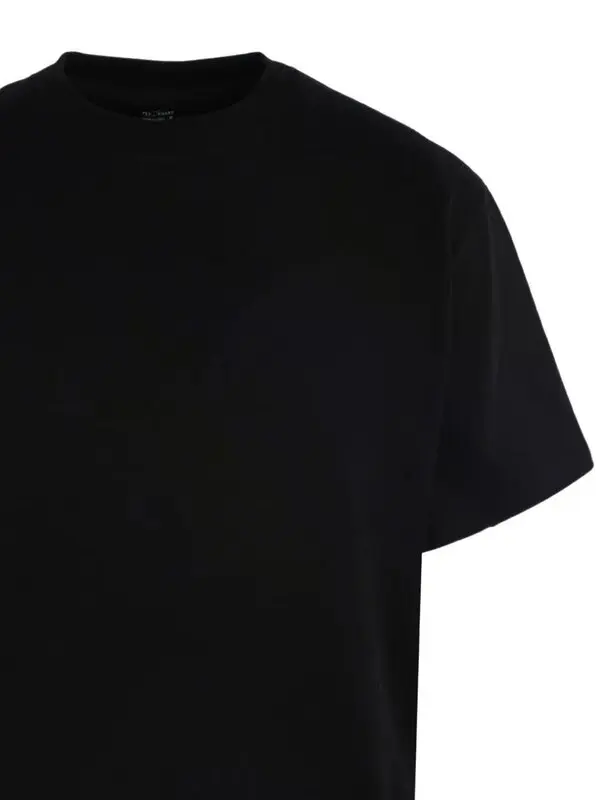 TEE LIBRARY Rip-off Logo-patch T-shirt